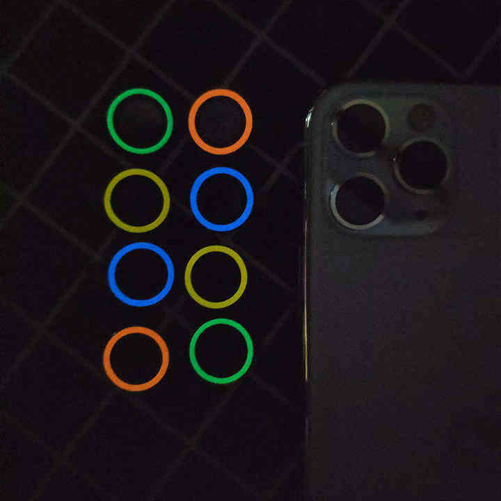 2025 Fluorescent Screen Protector Luminous Camera Lens Screen Protector ...