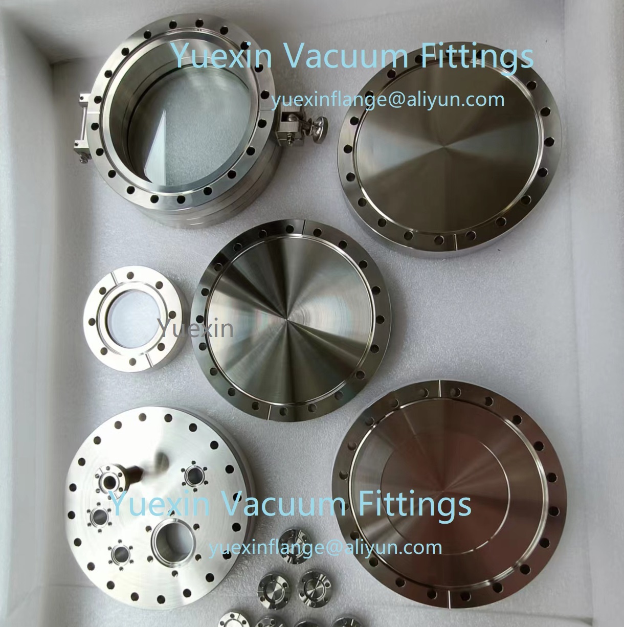 Ultra High Vacuum CF Flange Stainless Steel 316L 316 304 Rotating or ...