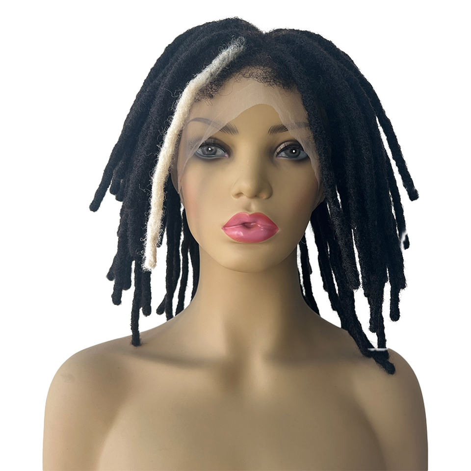 Factory Wholesale 100% Human Hair Dreadlocks Full Lace Wig Bohemian ...