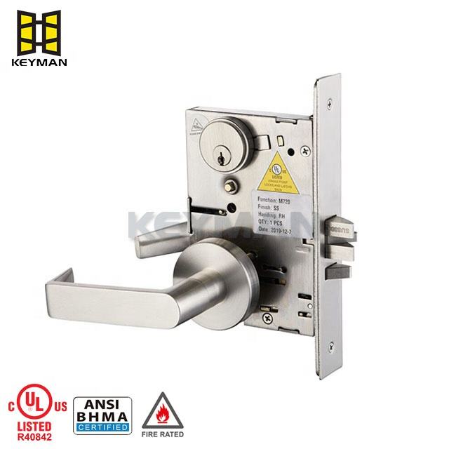 KEYMAN ANSI Grade 1 Mortise Cylinder Lock Hardware Types for 3-Hour ...