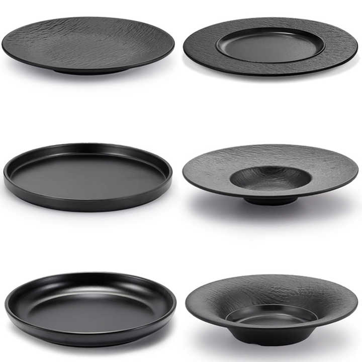 Nordic Style Commercial Melamine Tableware Kitchen Plates Set Plastic ...