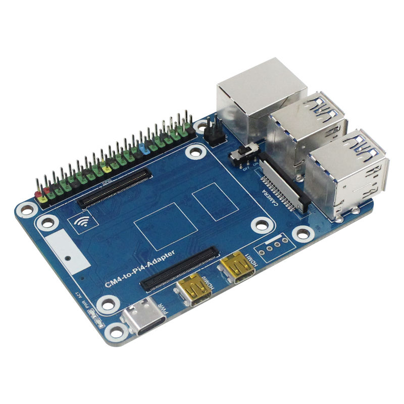 Compute Module 4 IO Board To Raspberry Pi 4B Adapter Based On 4 ...