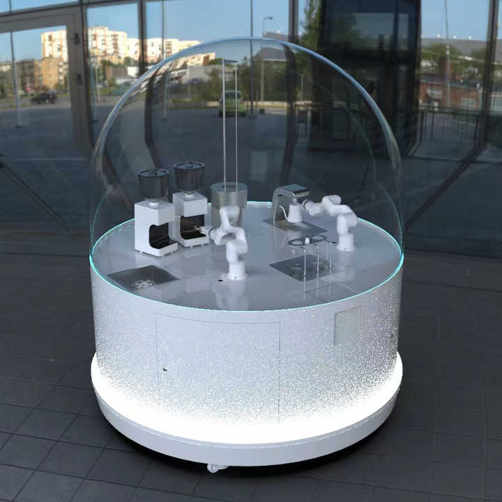 Smart Vending Machine - Robotic Coffee Making Robot Hand