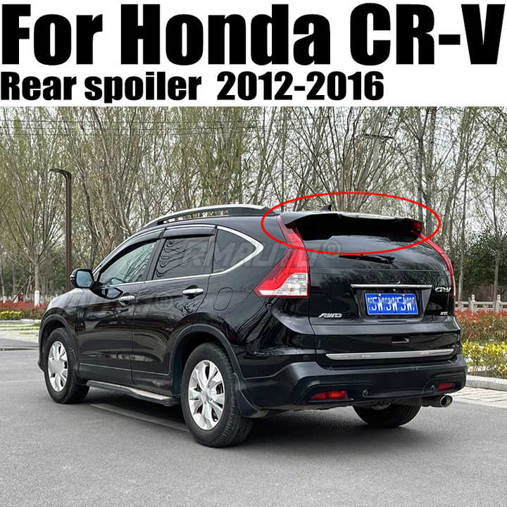 New ABS Unpainted Primer Car Rear Wing Spoiler Tail Fin Cover ...