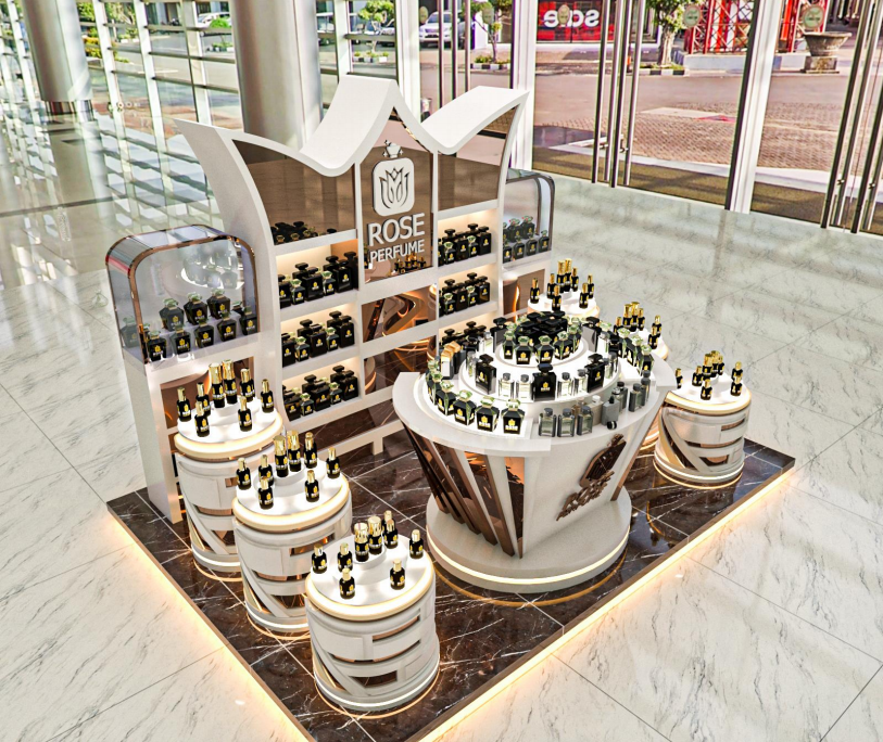 Luxury Perfume Kiosk - Custom Display Cabinet for Sale