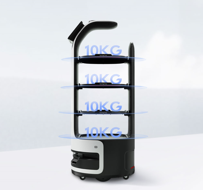 New Arrive Automatic Food Delivery Robot Restaurant Robot Waiter with 4 ...