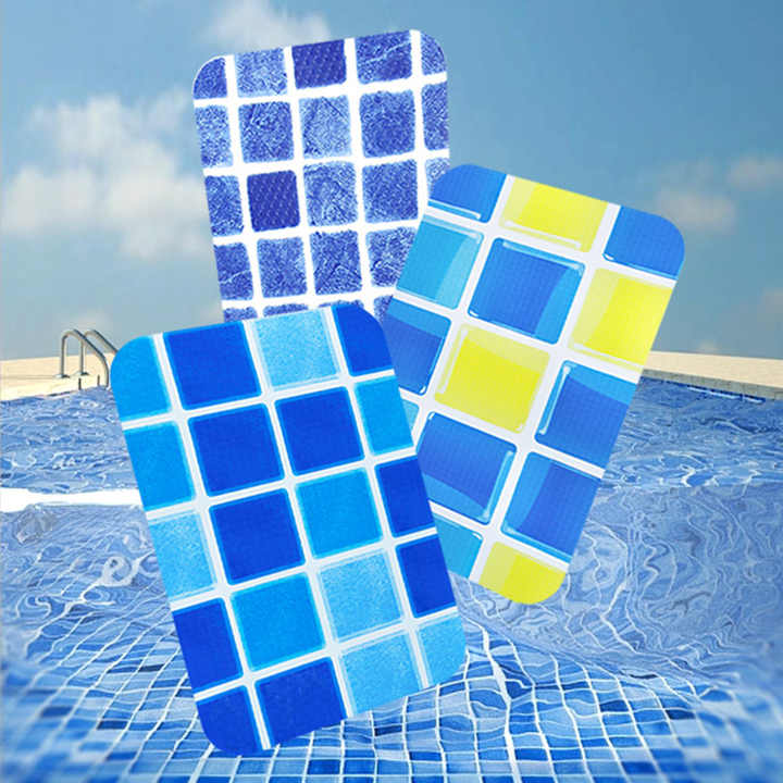Suming 1.5mm Thick Reinforced Ocean Blue Mosaic Pool Liner Made of ...