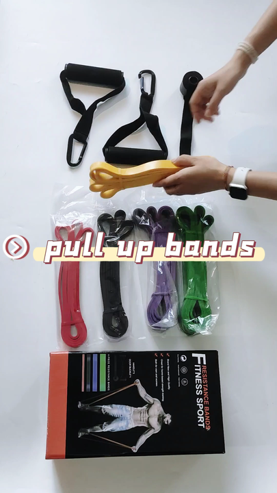 Strength Training Elastic Rubber Band Gym Yoga Exercise Fitness ...