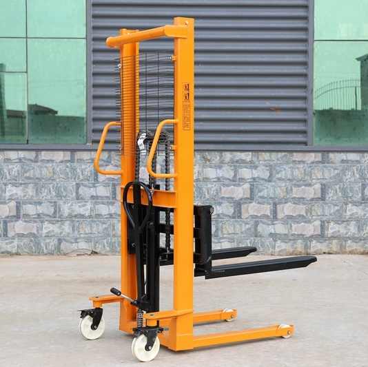 Pallet Forklift Manual Walk Hydraulic Crane Hand Lifter Power Reach ...