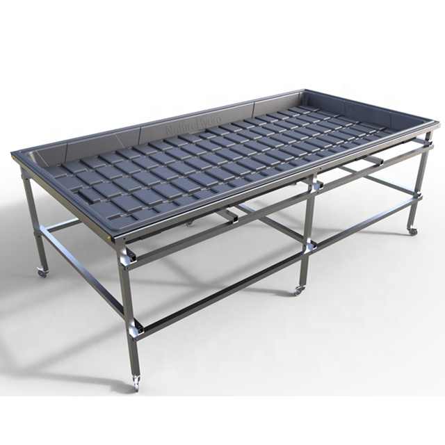 White Black 2x4 4x4 4x8 ABS Plastic Grow Trays grow table ebb and flow ...