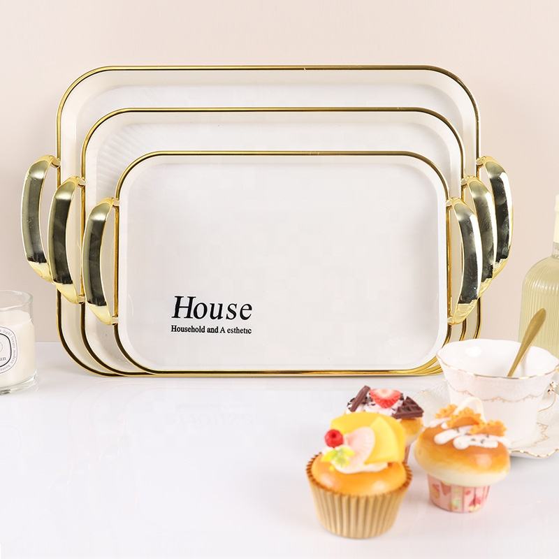 Exquisite Fruit Plate - Modern Plastic Tray with Double Ear