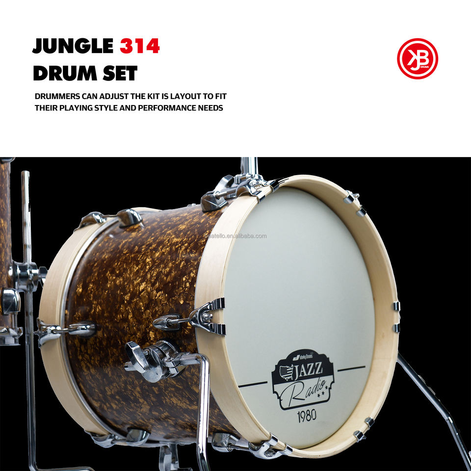 JBK Jungle Drums Set - 3-Piece Professional Percussion