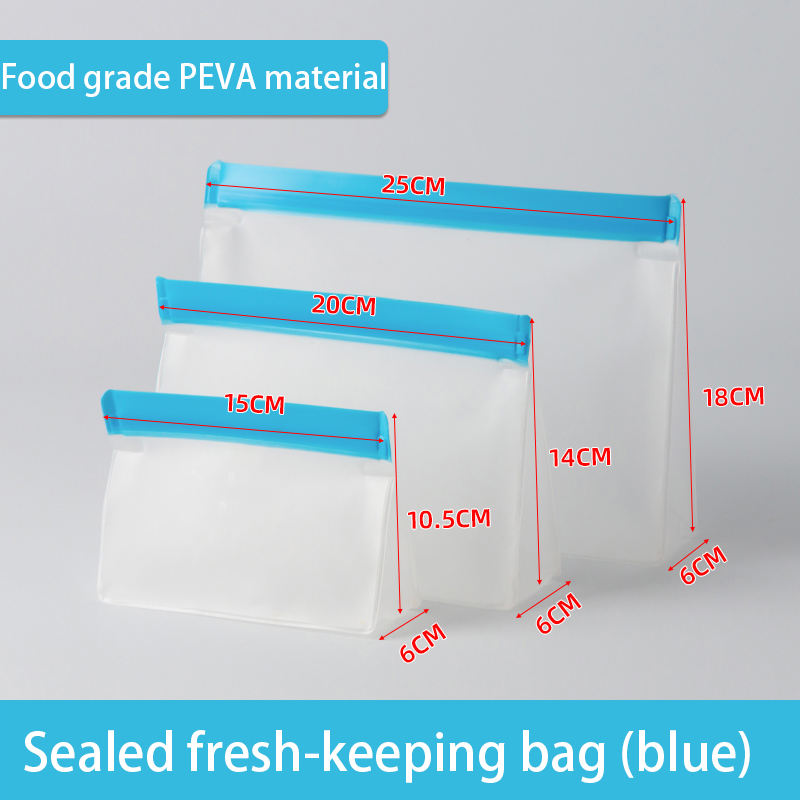 Custom Reusable Silicone Airtight Food Storage Bag Food Fresh ...