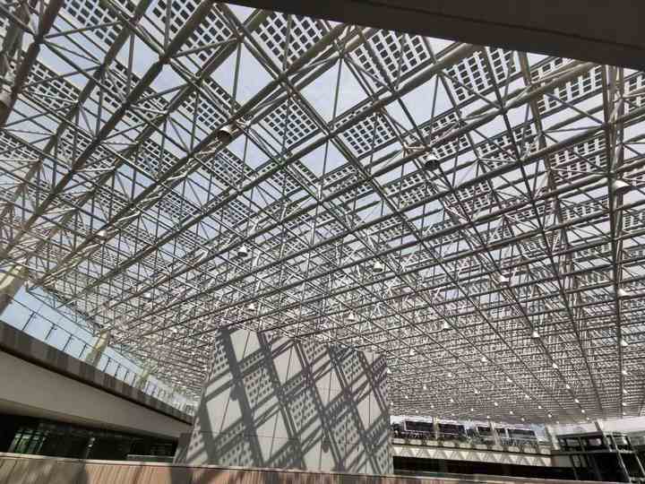 Módulo solar BIPV de vidrio transparente, poste de techo hjt, panel ...