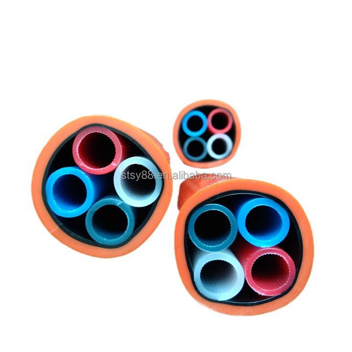 HDPE Pipe MicroDuct with 7 Ways 14/10 12/8 10/6 mm Bundle 100m Length ...
