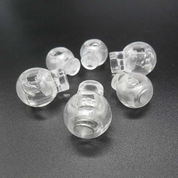Adjustable Transparent Elastic Plastic Cord Stopper Plastic Stopper ...