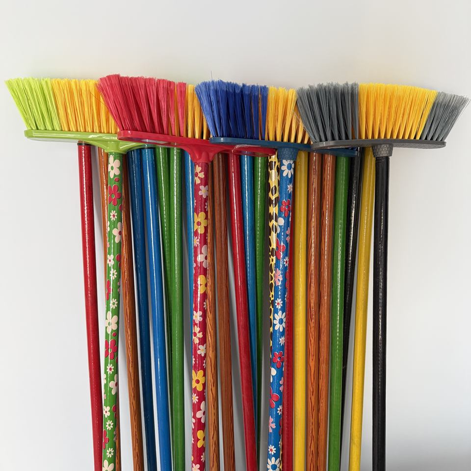 2025 New Wooden Long Broom Handle Fancy Brooms with Handle Plastic ...