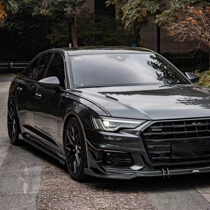Top Material Prepreg Dry Carbon Fiber Car Bumper A6 S6 Front Lip for ...
