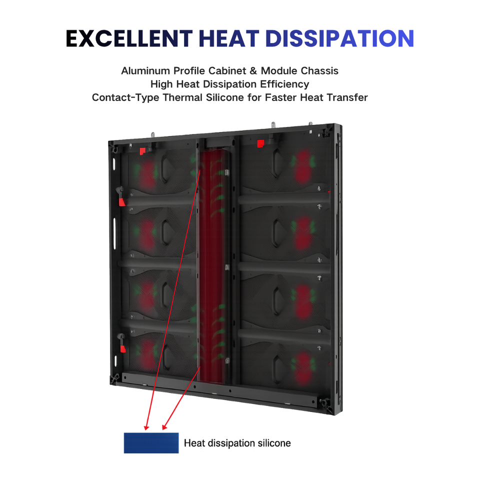 P4.81 Outdoor LED Display Energy Saving Aluminum Cabinet Screen with ...