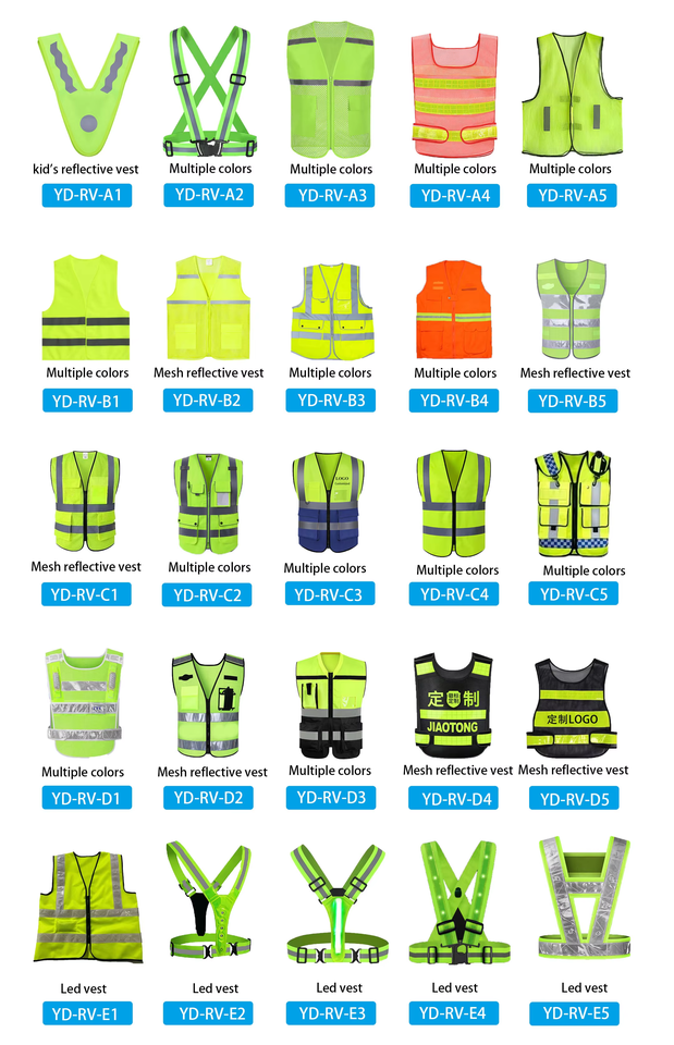 Orange Hi-Vis Reflective Safety Vest with Multi-Pockets Waterproof ...