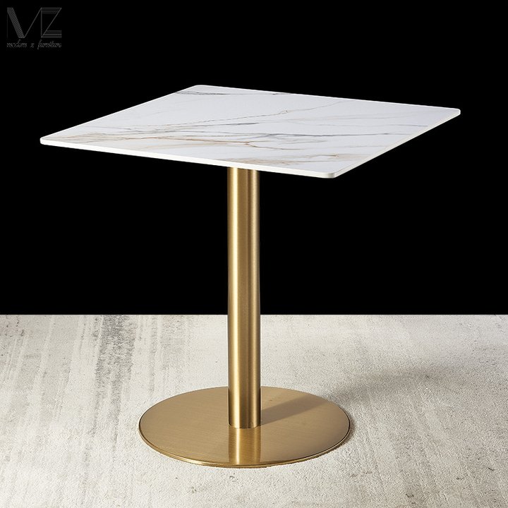 Marble Top Cafe Table - Luxury Mesa Marmol for Restaurants