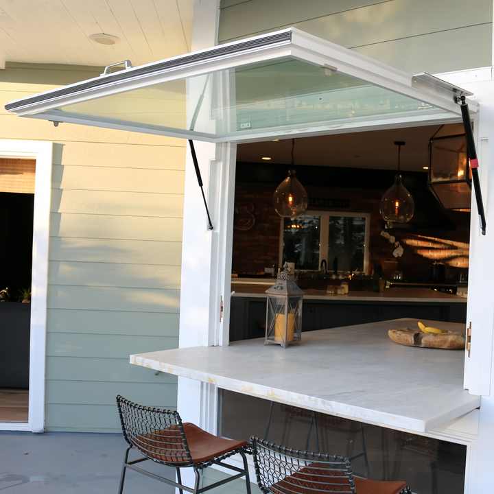 Customized Aluminum Gas Strut Awning Window Double Glazed Tempered ...