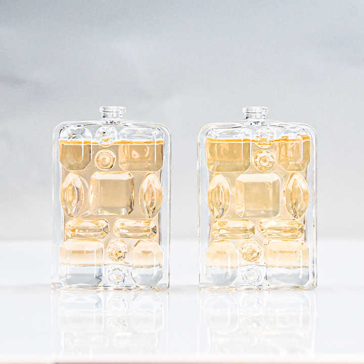 Luxury Custom Perfume Bottle 100ml Irregular Shape Perfume Glass Bottle ...