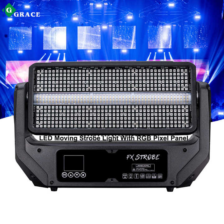 Igracelite RGB Pixel Panel LED Moving Strobe Light for Disco Party Club Bar DJ Show Stage ...