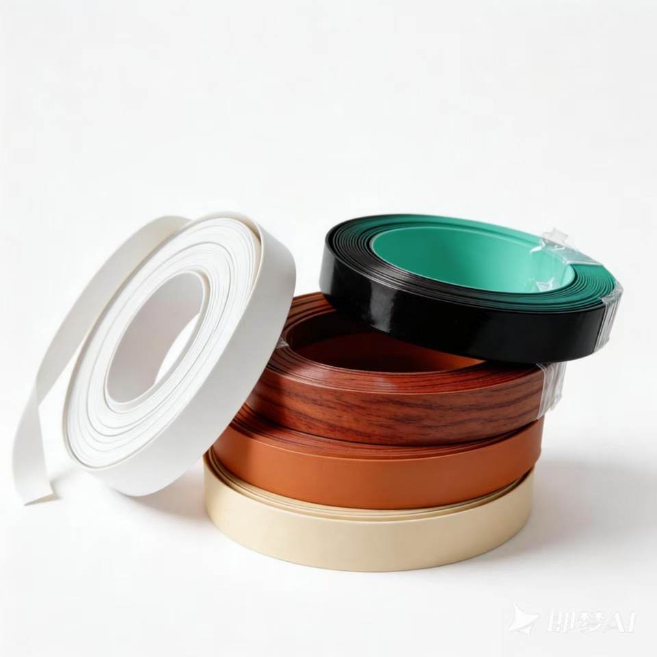 PVC Plastic Kitchen Cabinet Edge Banding Eco-Friendly 9-50mm X 0.4-3mm ...