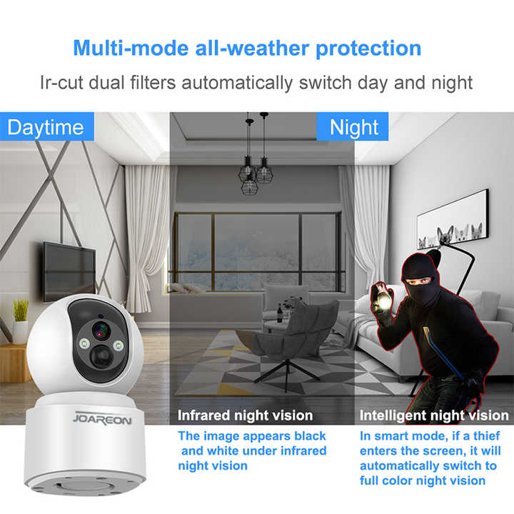 3MP Smart Battery PIR WiFi IP Indoor Wireless Security Home CCTV ...