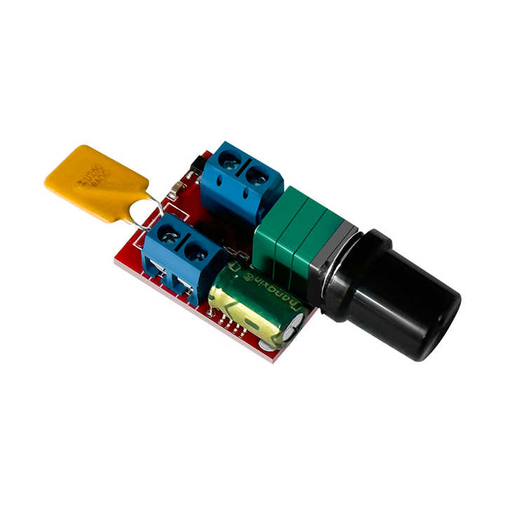 Mini 5A 90W PWM 12V DC Motor Speed Controller Module DC-DC 4.5V-35V ...