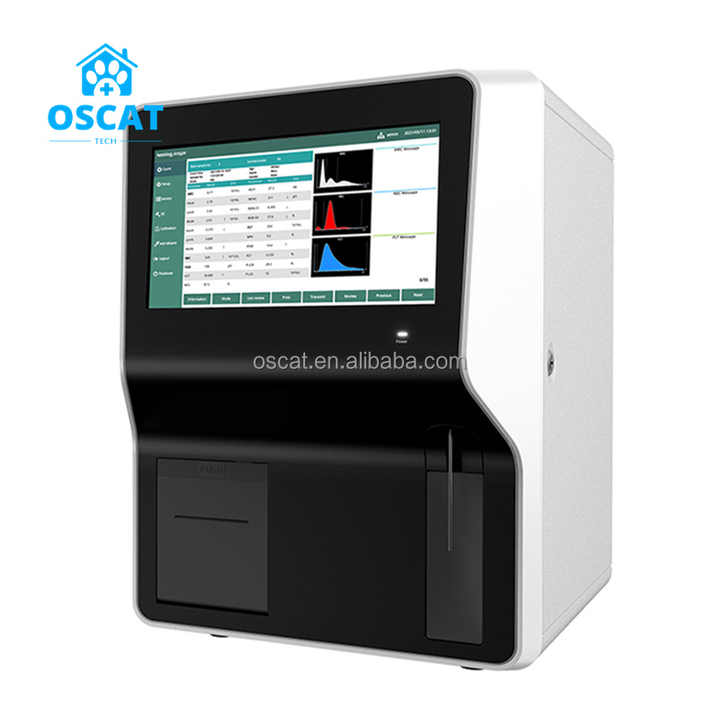 OSCAT Hospital Instrument Vet Hematology Analyzer 3-part Blood Testing ...