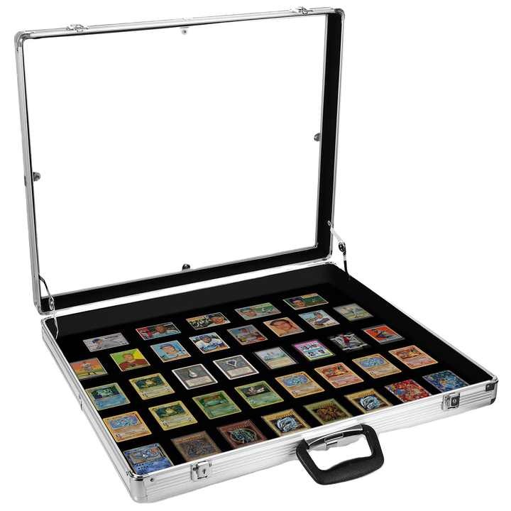 Aluminum Display Case Acrylic Clear Top Trade Locking Box for Jewelry ...