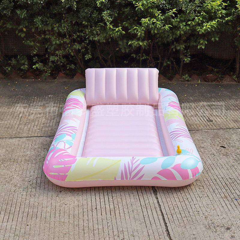 Adult Floating Tanning Bed-Inflatable Pool Pontoon Boat with Pillow ...