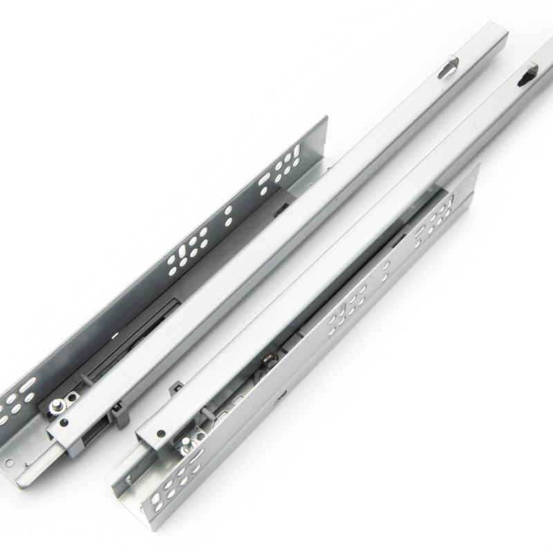 201 Stainless Buffer Slide Rail for Wardrobe Furniture 45mm Width Steel ...