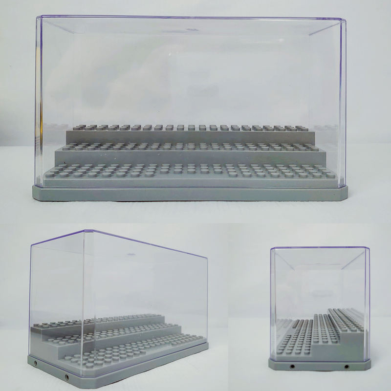 18x9x10cm Plastics Brick Block Mini Action Figures Display Case