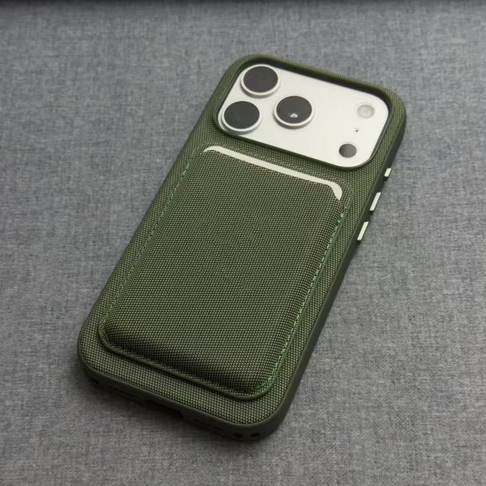 2026 1:1 Original Techwoven Fabric Magnetic Phone Card Holder Woven ...