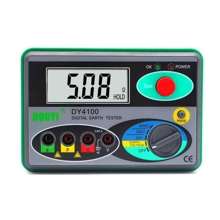 DY4100 Insulated Digital Megohmmeter - Grounding Resistance Tester