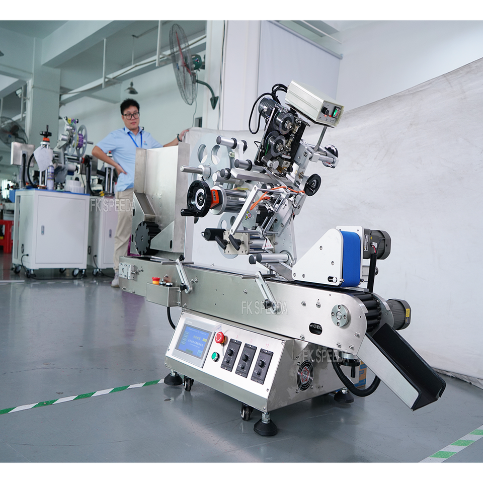 Small Automatic Horizontal Labeling Machine Ampul Tubes Sausages Food ...