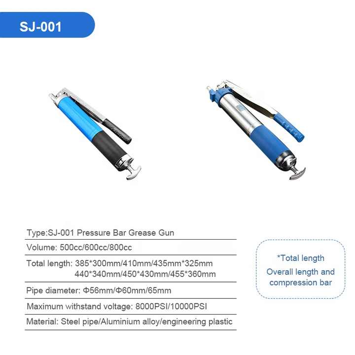 Lubrication Gun System and Hand Butter Pump Gun Large Capacity Manual ...