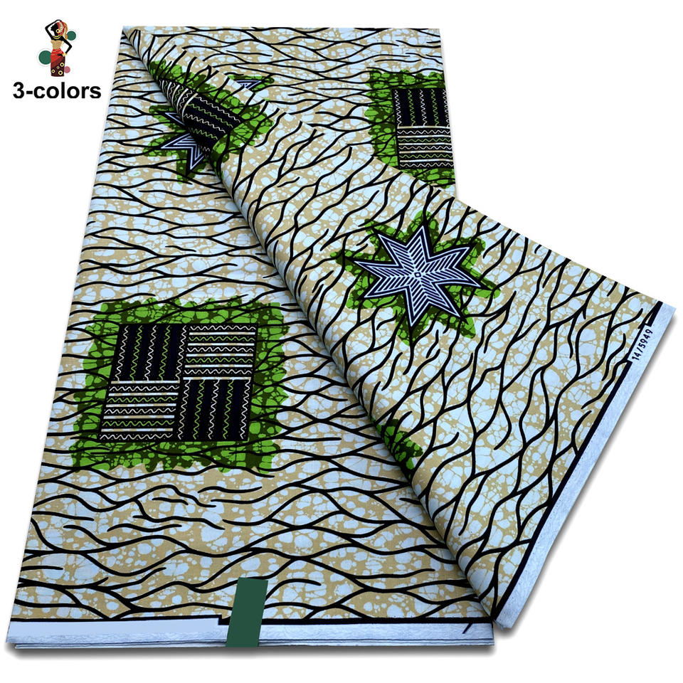 Hot Selling 100% Cotton Material Ankara Dress Wax Cloth African Dresses ...