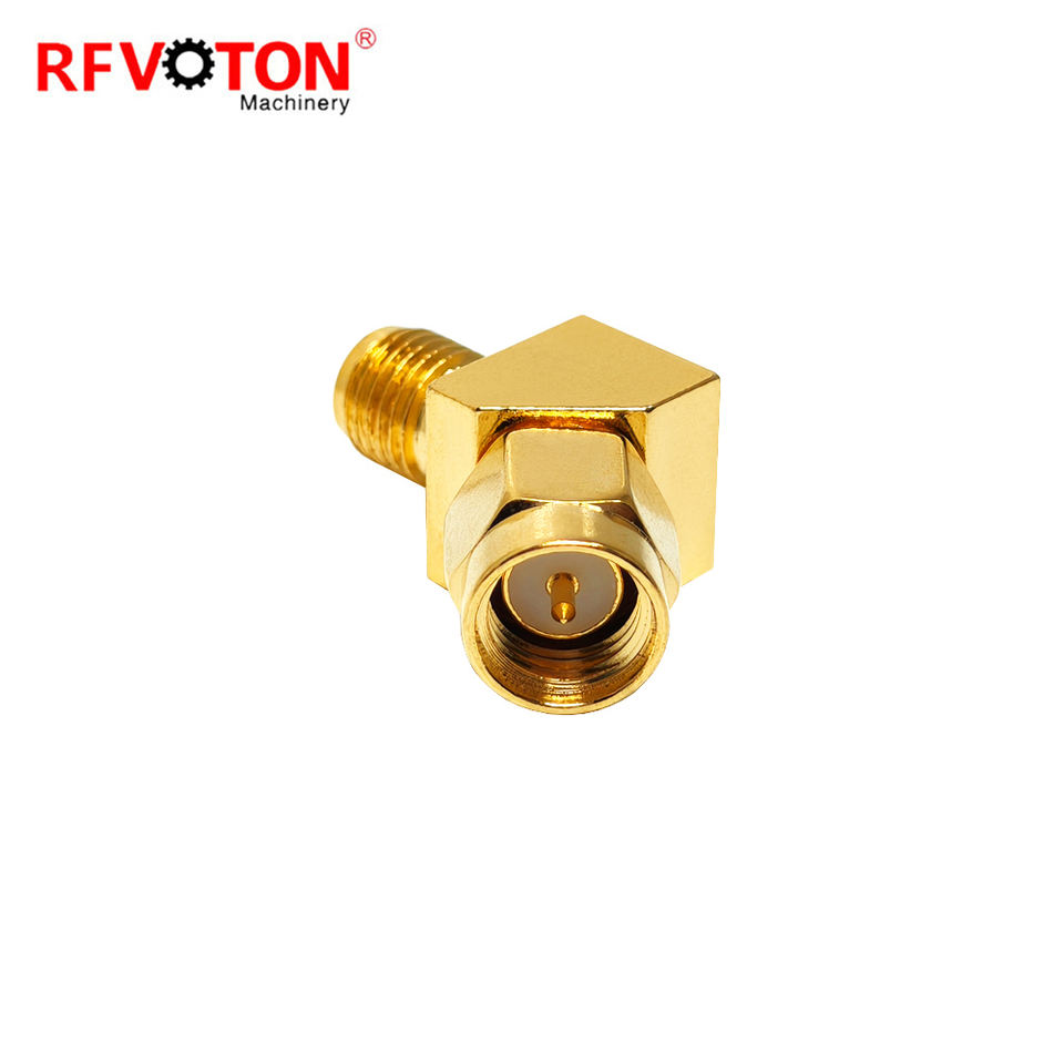 Factory Adapter Sma Female Jack Hembra Socket to Sma Male Plug Macho Right Angle RA 45 Degree ...