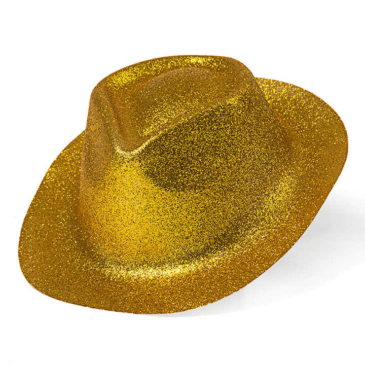 Hot Sale PVC Plastic Hat Glitter Cowboy Hat for Festival Party ...