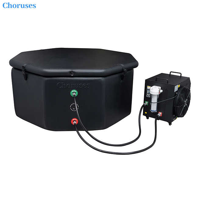 Octagon PVC Inflatable Ice Bath Cold Plunge Tub 60gal+ Capacity ...