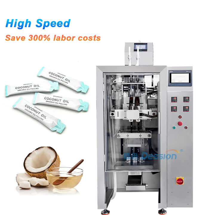 High Speed Multi Lane Automatic Coconut Oil Packing Machine Irregular ...