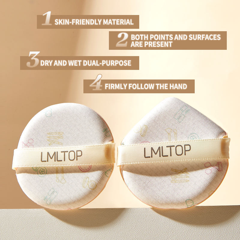 LMLTOP Custom Logo Soft Powder Puff Face Cosmetic Sponge Washable ...