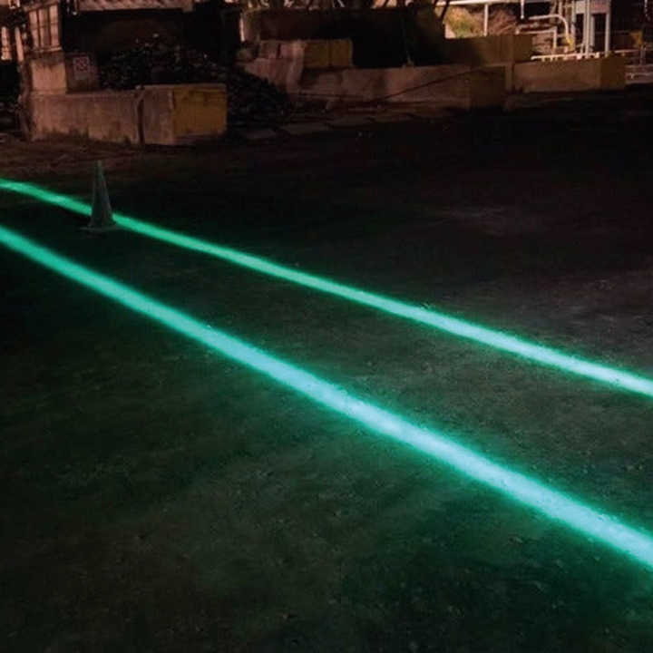 Warehouse Floor Marking Level Zone Danger Lamp Pedestrian Guidance ...