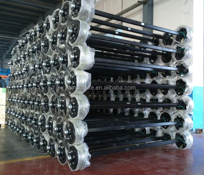 Square Trailer Axle w/10 Inch Electric Brake (Park Lever) ---- Trailer ...