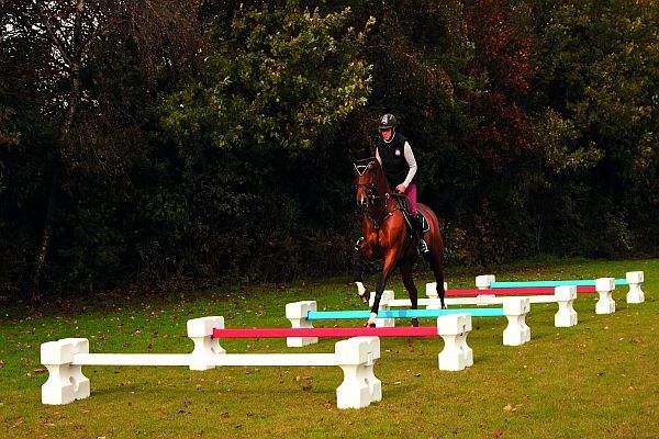 Cavaletti Block PVC Equestrian Jump Blocks Lightweight Durable Obstacle ...