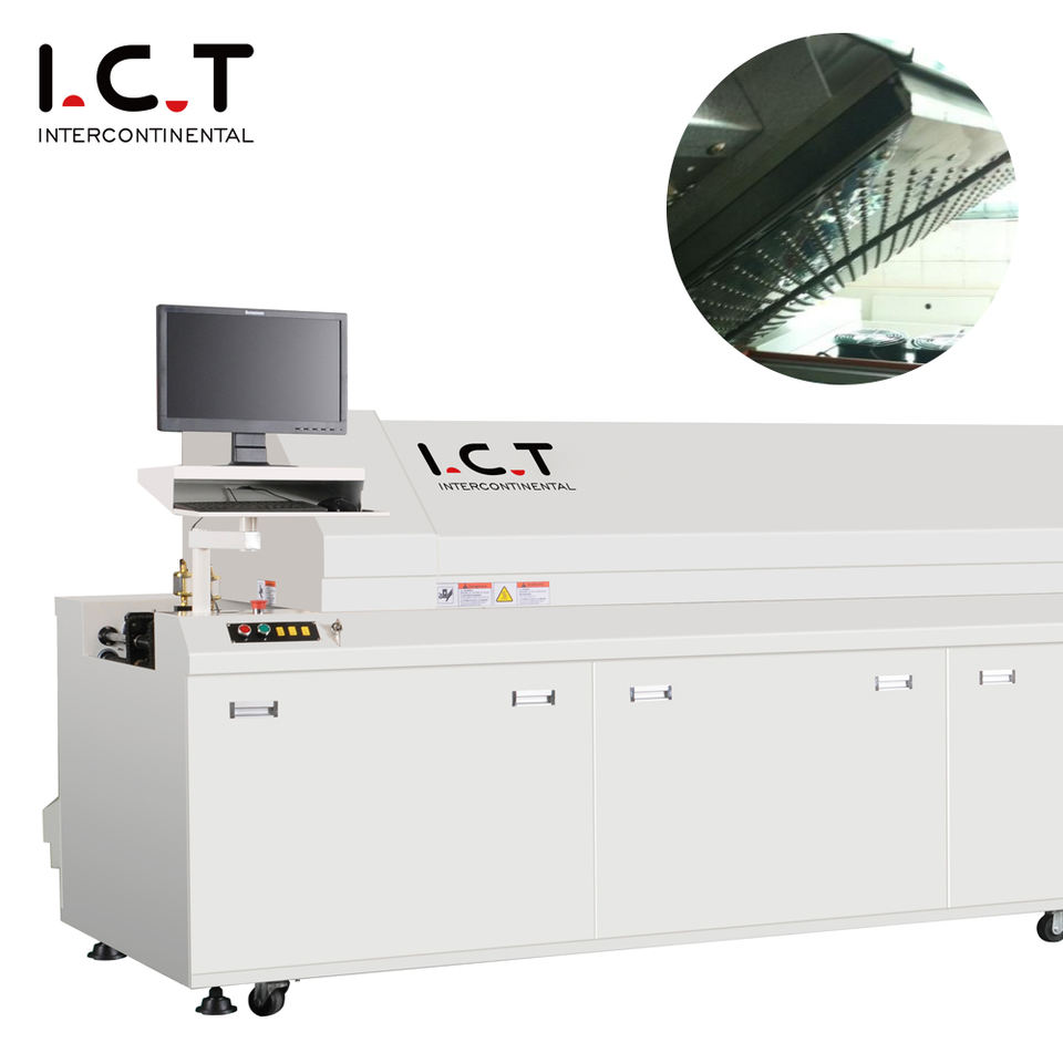 High Quality SMT Line Reflow Oven 10 Zones SMD Reflow Oven for LED Tube ...
